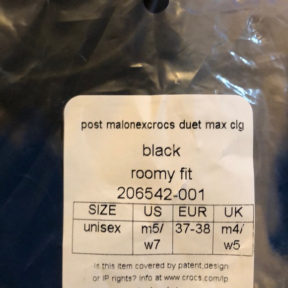CROCS | Shoes | Crocs X Post Colab Duet Max Black | Poshmark
